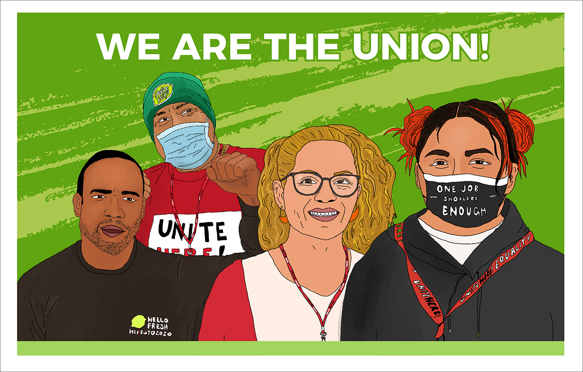 Send a postcard of solidarity to HelloFresh workers! : UNITE HERE!