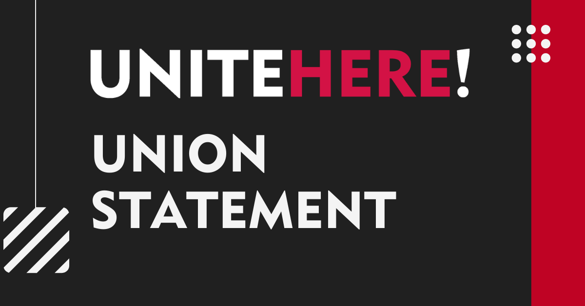Newsroom - UNITE HERE! : UNITE HERE!