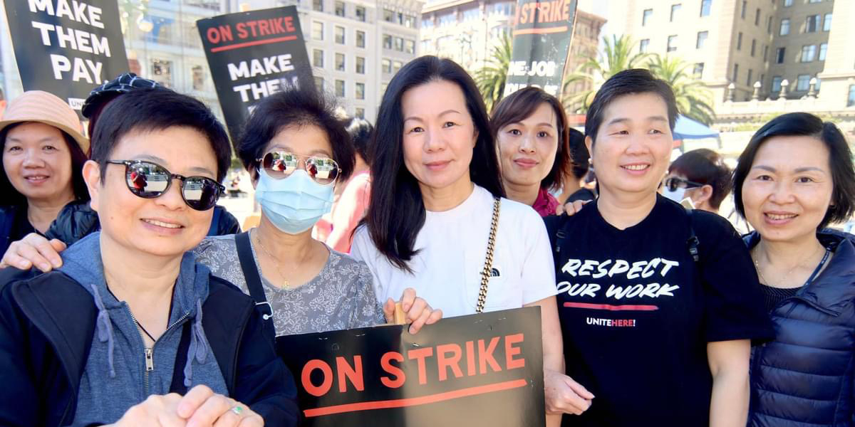 Hilton, Hyatt, and Marriott Hotel Workers Strike in San Francisco ...